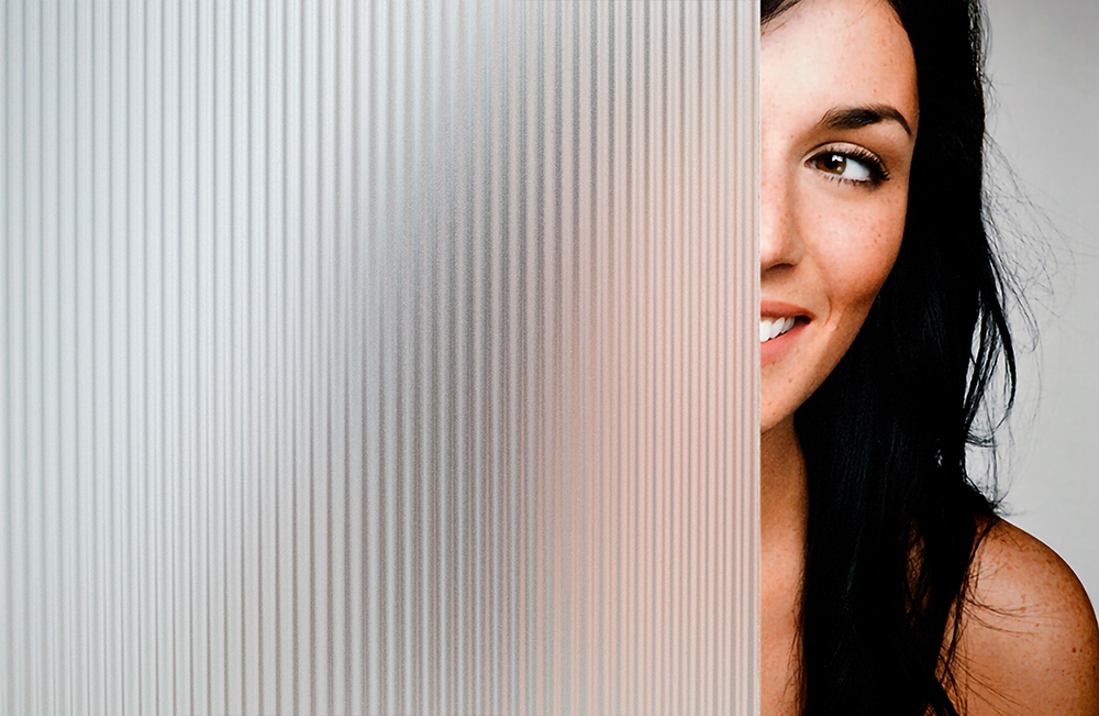 Decorative Films, LLC.: SX-9060 Ribbed Glass Frosted