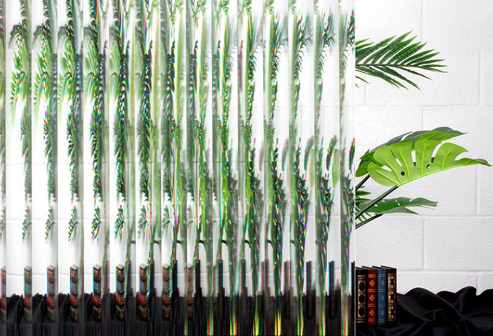 SX-1255 1" Reeded Glass Film: Decorative Films, LLC.