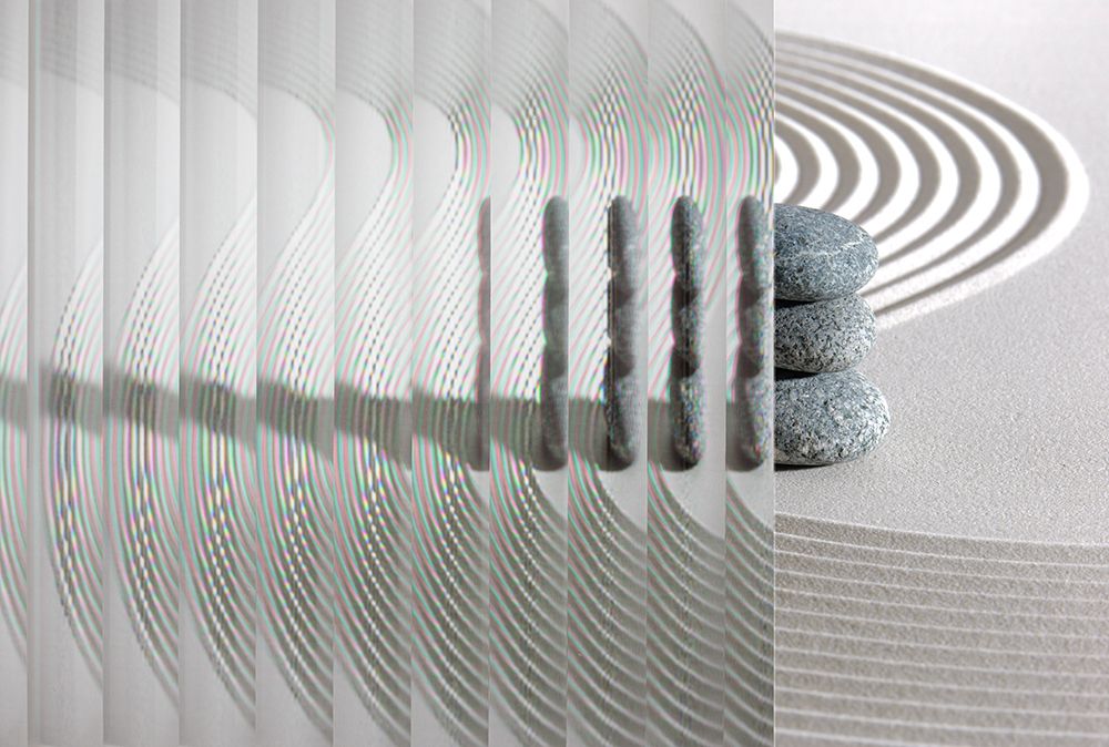 SX-1255 1" Reeded Glass Film: Decorative Films, LLC.